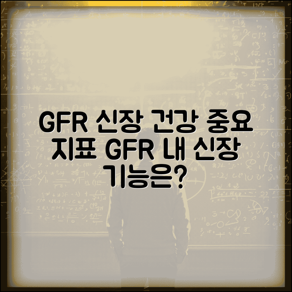 GFR 정상수치 이해하기 | 신장 기능 평가의 핵심 지표